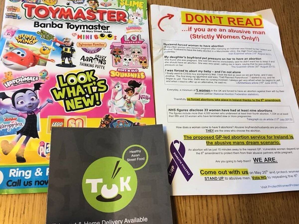 Toy Shop Annoyed After Abortion Leaflets Slipped Inside Its Catalogues www.98fm