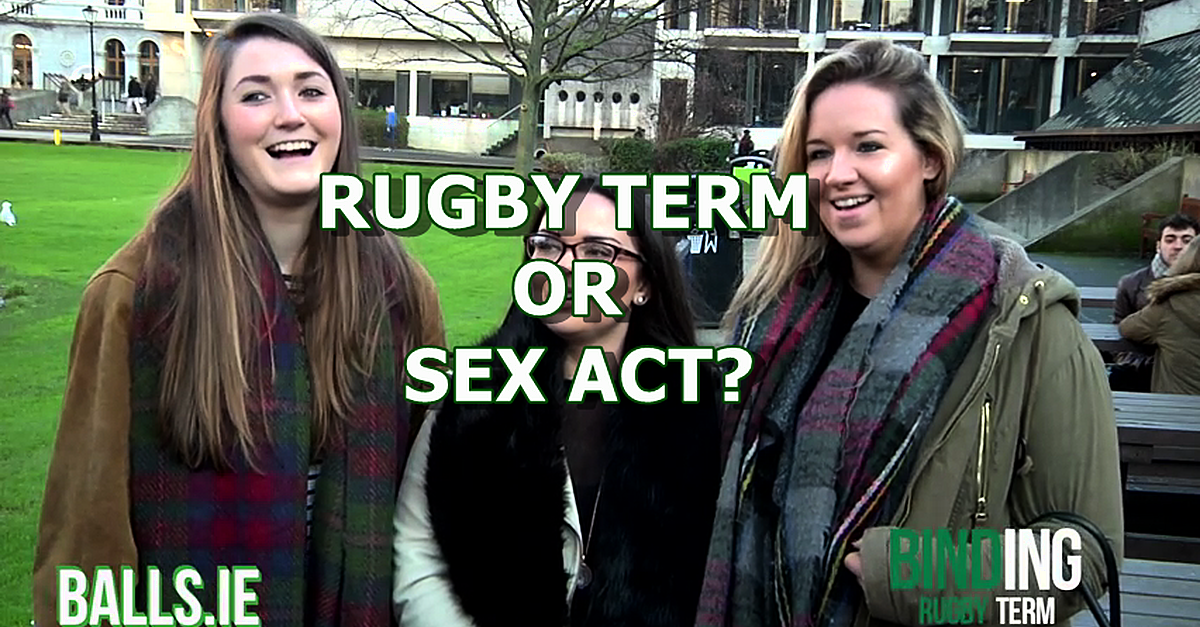 Rugby Term Or Sex Act The Worlds Toughest Game Ballsie