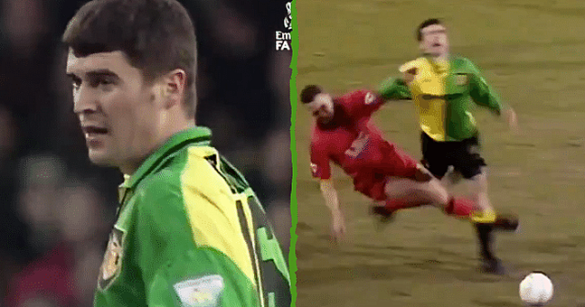 Watch 90s Fa Cup Battle Between Roy Keane And Vinnie Jones Was Intense Ballsie