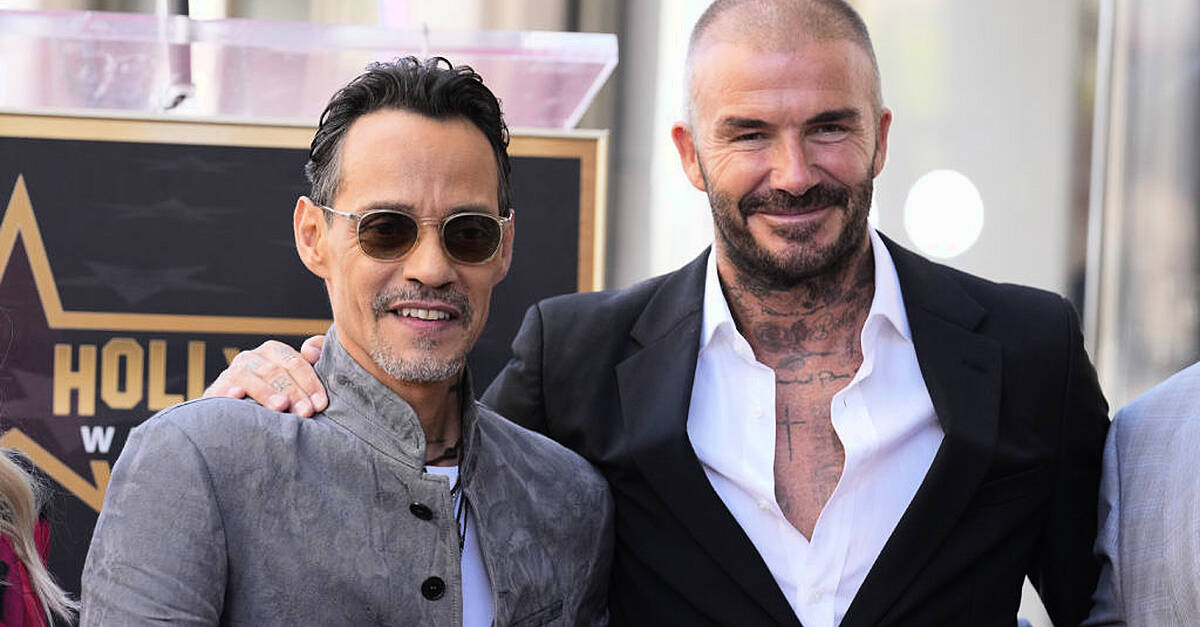 David Beckham hails ‘inspirational’ Marc Anthony at Hollywood Walk of Fame David Beckham hails ‘inspirational’ Marc Anthony at Hollywood Walk of Fame